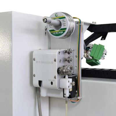 China 4 Axis Movement Automatic Soldering Machine met 0,6~1,5 mm Solder Wire en ±0,02 mm Repeat Accuracy Desktop Solder Robot Te koop
