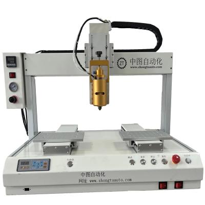 Chine Machine d'injection de colle de bureau avec communication USB+R232 X/Y1/Y2/Z Catégorie mobile et spécifications 80*78*85cm à vendre