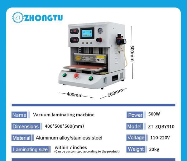 Quality OCA Vacuum Mobile Phone Lcd Screen Laminating Machine for sale
