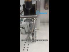 220V Semi Automatic Tin Soldering Machine with 40×40×50cm Compact Design Detachable Soldering Iron Holder and Metal Stand