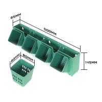 China Modern Stackable Vertical Plastic Herb Planter for Indoor Planting HDPE 4 Tier for sale