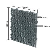 China HDPE Hydronic Floor Heating Module Distributor 450x450x25mm 6pcs per sqm for sale