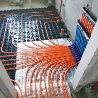 China HDPE Hydronic Floor Heating Module Distributor 450x450x25mm 6pcs per sqm for sale