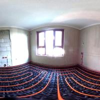 China HDPE Hydronic Floor Heating Module Distributor 450x450x25mm 6pcs per sqm for sale