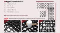 China HDPE Ground Stabilization Plastic Grid 333x333mm 50mm Height for Soil Strengthening 9 per sqm for sale