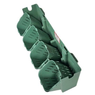 Cina 500*5mm piantagione impilabile vaso di fiori di plastica per il verde Living Wall in nero/verde in vendita