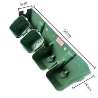China Vertical Stackable PP Plastic Flower Pot for Hydroponics Green Black BZ-5017 for sale