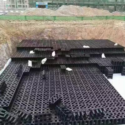 China Na-service Ondersteuning op het internet HDPE regenwaterverzamelingsmodule voor graswater afwatersysteem Te koop