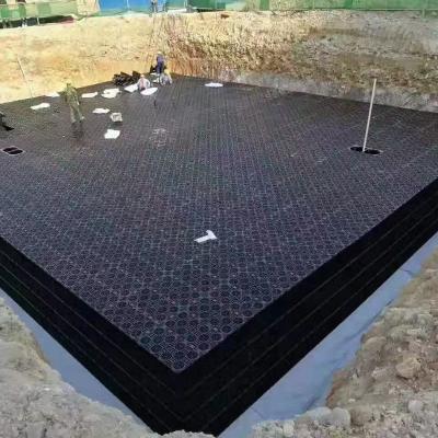 China Na-service Ondersteuning op het internet HDPE regenwaterverzamelingsmodule voor graswater afwatersysteem Te koop