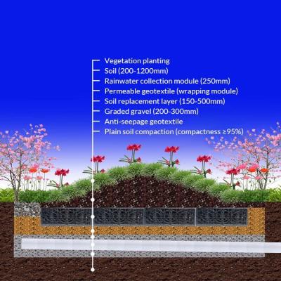 China Treinamento no local de unidades geocelulares de água pluvial para armazenamento subterrâneo de água pluvial de plástico à venda