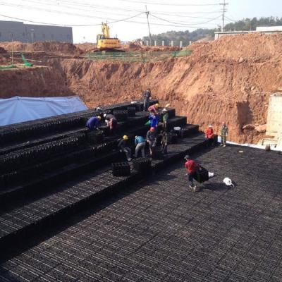 China Treinamento no local de unidades geocelulares de água pluvial para armazenamento subterrâneo de água pluvial de plástico à venda