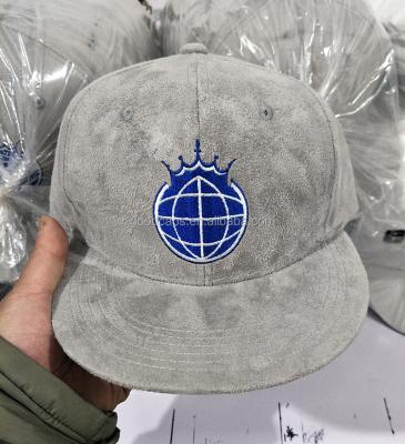 China COMMON 3D Embroidered 6 Panel Baseball Caps And Hats Men Customized Snapback Flat Hats High Quality Suede Brim Hat for sale
