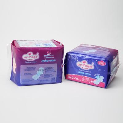 Cina Breathable PE Film Disposable Cotton Sanitary Pads High Absorption Sanitary Napkin in vendita