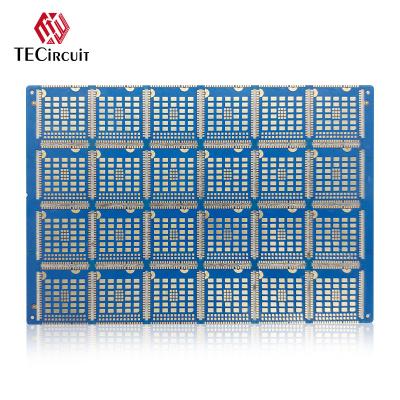 China FR4 RIGID PCB Vier zijden 6 laag PCB Board Half Cut Slot Immersion Gold 2u for sale