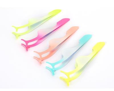 Cina Morsetto riutilizzabile del ciglio falso, ss Rose Gold Lash Tweezers in vendita