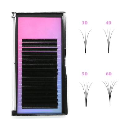 China 0.1mm Individuele Klassieke Wimperuitbreidingen, c-Krul Met de hand gemaakte Ventilators Lash Extensions Te koop