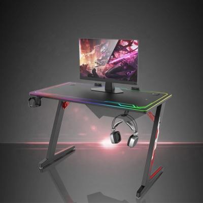 China Commercial Furniture Computer Table with RGB Lighting System and Adjustable Design for sale