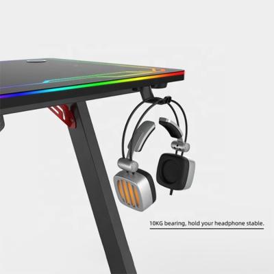 China Commercial Furniture Computer Table with RGB Lighting System and Adjustable Design for sale