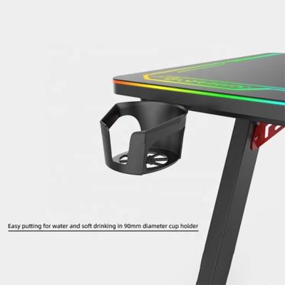 China Commercial Furniture Computer Table with RGB Lighting System and Adjustable Design for sale