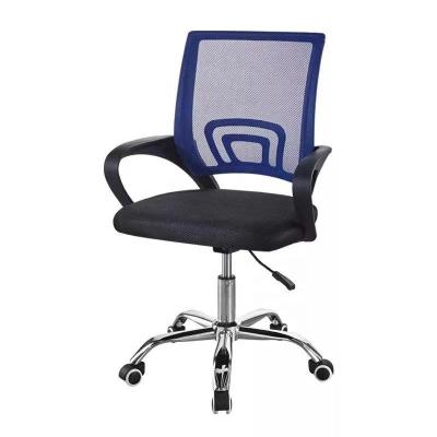 China Height Adjustable Modern Black Swivel Office Chair With Wheels Castor Nylon Castor for sale
