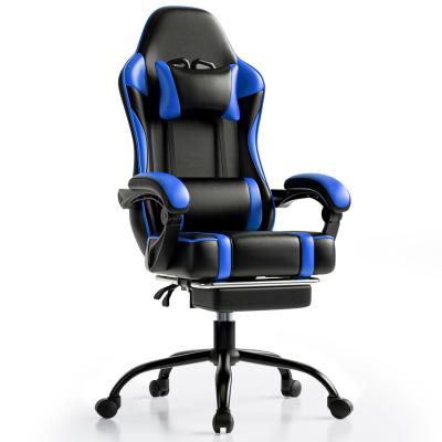 China ALINUNU 2024 PC Racing Gaming Chair Verstelbare leer leunstoel en voetenrest inbegrepen Te koop