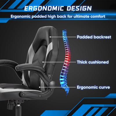 China Adjustable Height Ergonomic Gaming Chair Fabric Computer Office Chair for Video Games for sale