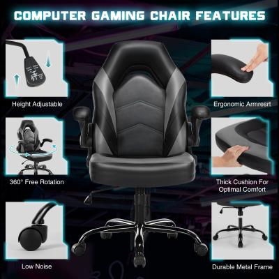 China Adjustable Height Ergonomic Gaming Chair Fabric Computer Office Chair for Video Games for sale