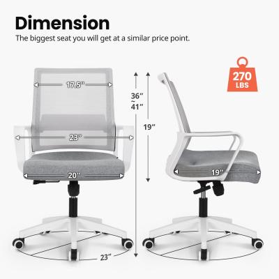 China Executive Office Chair Mesh Chair with Lumbar Support and Adjustable Height Armrest for sale