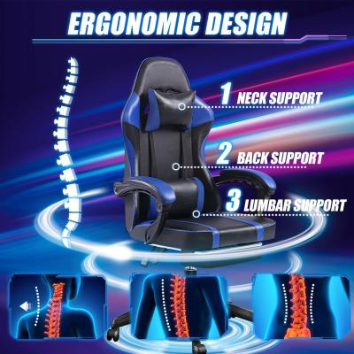 Cina Sedia da gioco ergonomica a 360 giri con poggiapiedi regolabile in altezza e reclinabile in vendita