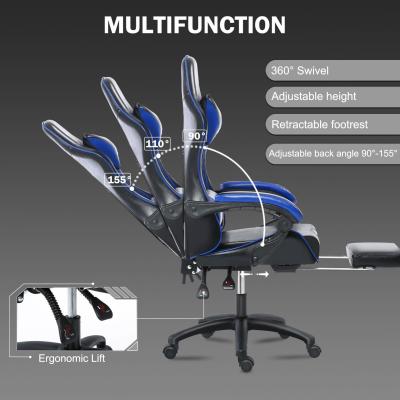 Cina Sedile da gioco ergonomica con altezza e poggiapiedi regolabili in colore personalizzato in vendita