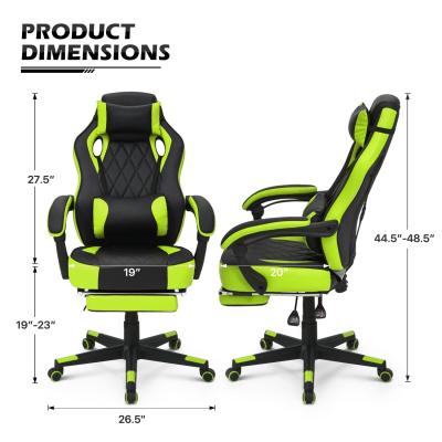 Cina Poltrona da gioco in PU in stile da corsa ergonomico Poltrona per computer con design moderno in vendita