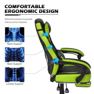 Cina Poltrona da gioco in PU in stile da corsa ergonomico Poltrona per computer con design moderno in vendita