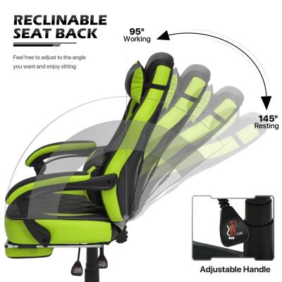 Cina Poltrona da gioco in PU in stile da corsa ergonomico Poltrona per computer con design moderno in vendita