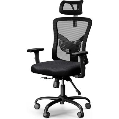 China Modern Design High Back Mesh Office Chair with Adjustable Armrest and Lumbar Support for sale