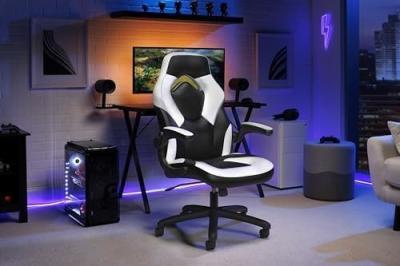 Cina Sedile da gioco a schiena alta regolabile in altezza stile da corsa 360 girante per sala giochi per computer in vendita