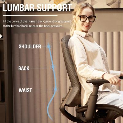 Cina 360 Girante/ Regolare l'altezza/ Ripiano in maglia di metallo Sedia da ufficio ergonomico Sedia da lavoro robusta in vendita