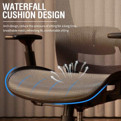 Cina 360 Girante/ Regolare l'altezza/ Ripiano in maglia di metallo Sedia da ufficio ergonomico Sedia da lavoro robusta in vendita