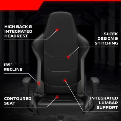 Cina Moderno design ergonomico PC Computer Chair Gaming con poggiatesta integrato colore personalizzato in vendita