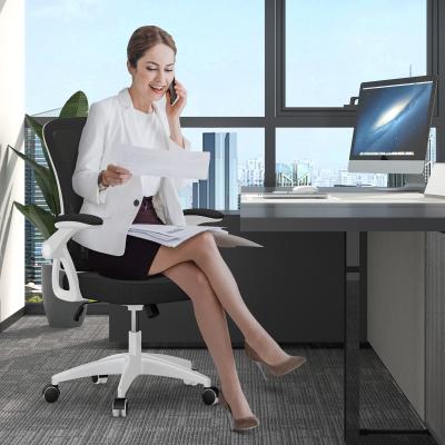 Cina Comodo sedile per computer a schiena media con braccia flessibili e supporto lombare in vendita