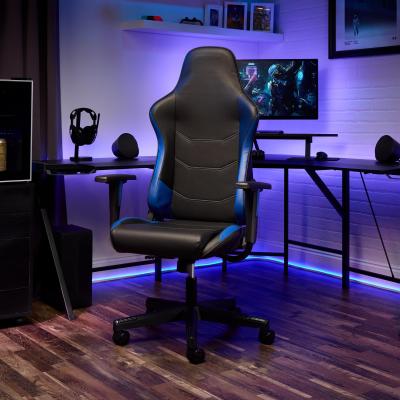Cina Confortevole sedia da gioco ergonomica con tessuto regolabile e poggiatesta integrato in vendita
