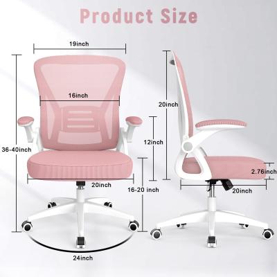 Cina Sedile da ufficio a maglia regolabile in altezza Sedile girevole con braccia flessibili e supporto lombare in vendita