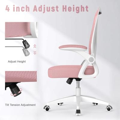 Cina Sedile da ufficio a maglia regolabile in altezza Sedile girevole con braccia flessibili e supporto lombare in vendita
