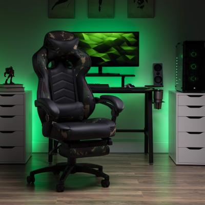 Cina 360 giri ergonomico PC Computer Chair Gaming con sistema integrato di regolazione dell'altezza del poggiatesta in vendita