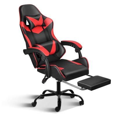 China Cadeira de jogos ergonômica com apoio de pé e suporte lombar 20