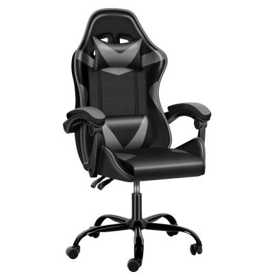 China Embalagem de correio cadeira ergonômica de videogame com apoio para os pés e suporte lumbar 33 libras à venda