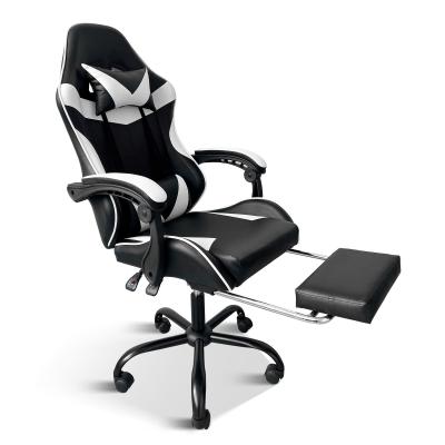 China Cadeira de jogo de computador ergonômica de tecido de 33 libras com apoio para os pés e suporte lumbar à venda