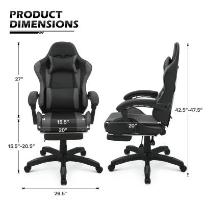 Cina Sedile da gioco per computer a colori personalizzato con funzione di rotazione 360 / regolazione dell'altezza / recliner in vendita