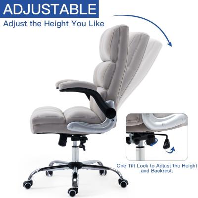 Cina Home Office Computer Desk Chair con ruote a schiena media regolabile tipo di metallo girevole in vendita