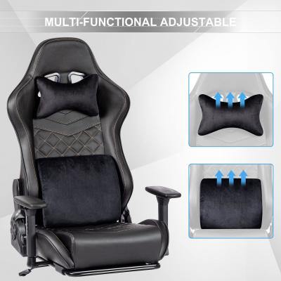 Cina Sedia da gioco per ufficio con poggiapiedi schiena alta pelle regolabile in PU Design moderno in vendita