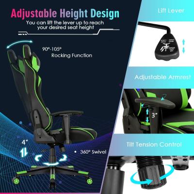 Cina Sedia da gioco ergonomica da corsa regolabile per adulti in vendita
